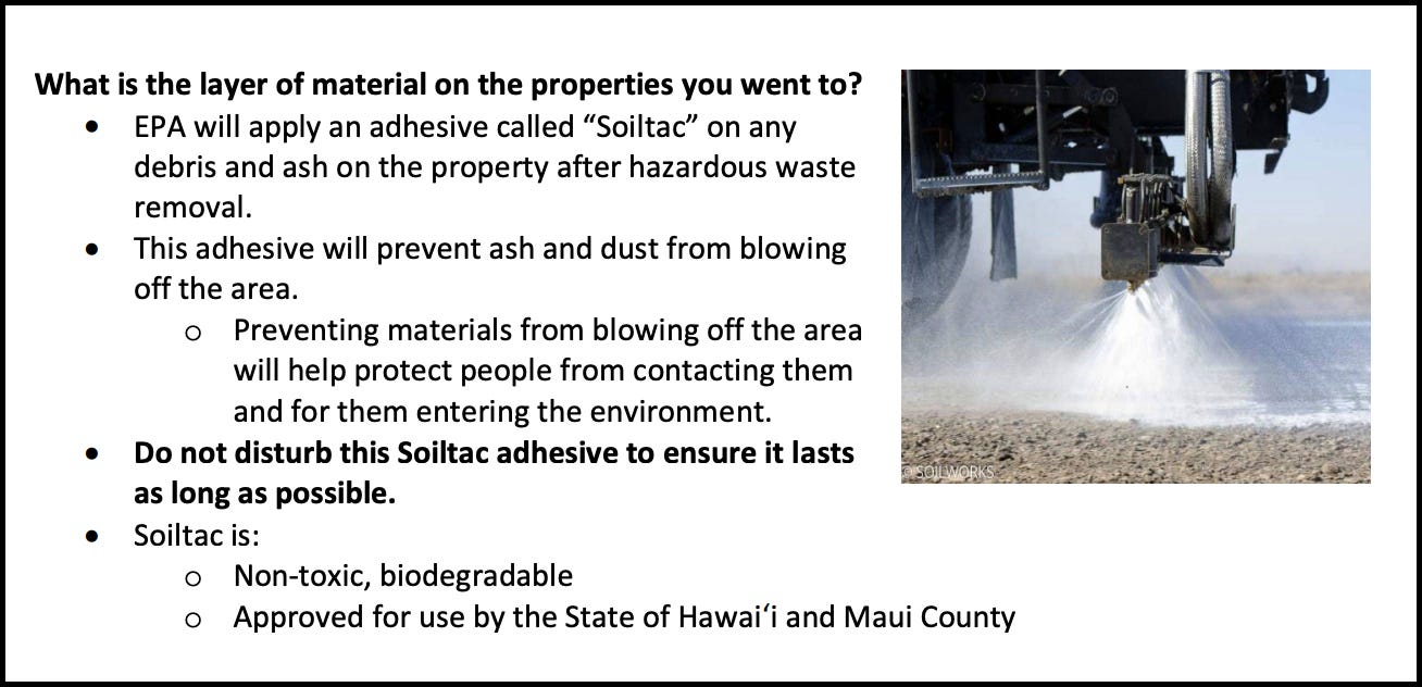 Soiltac: What are They Spraying on Maui? - Hawaii Unites