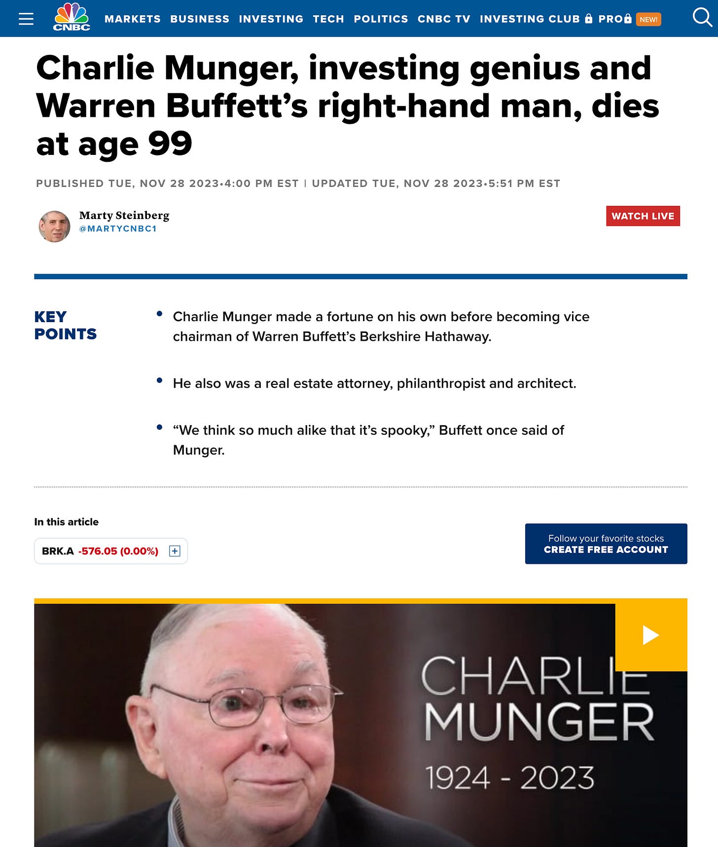 RIP Charlie Munger. One of Bitcoin’s Oldest Opponents Is Passing Away ...
