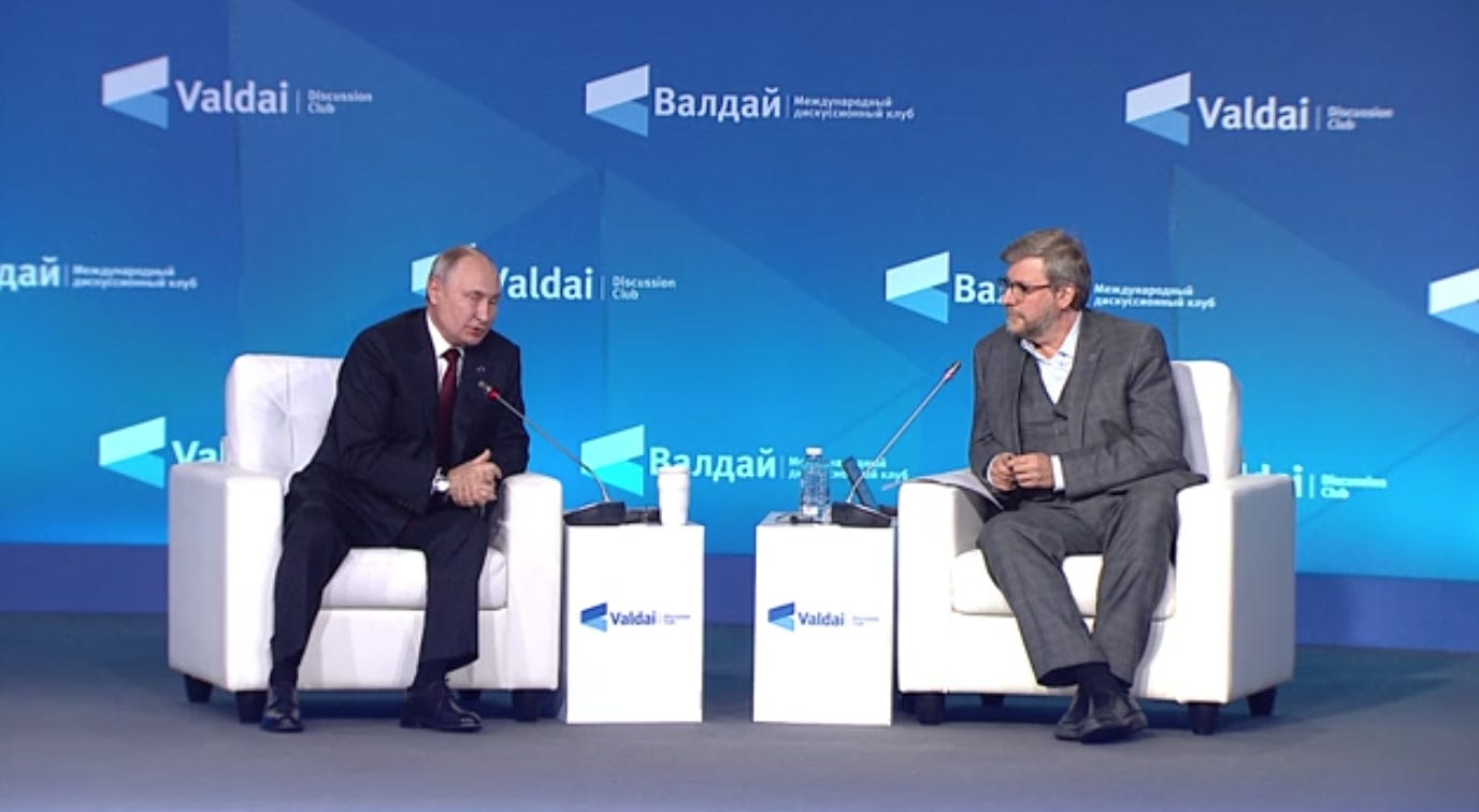 Russian President Vladimir Putin Meeting Of Discussion Club "Valdai"