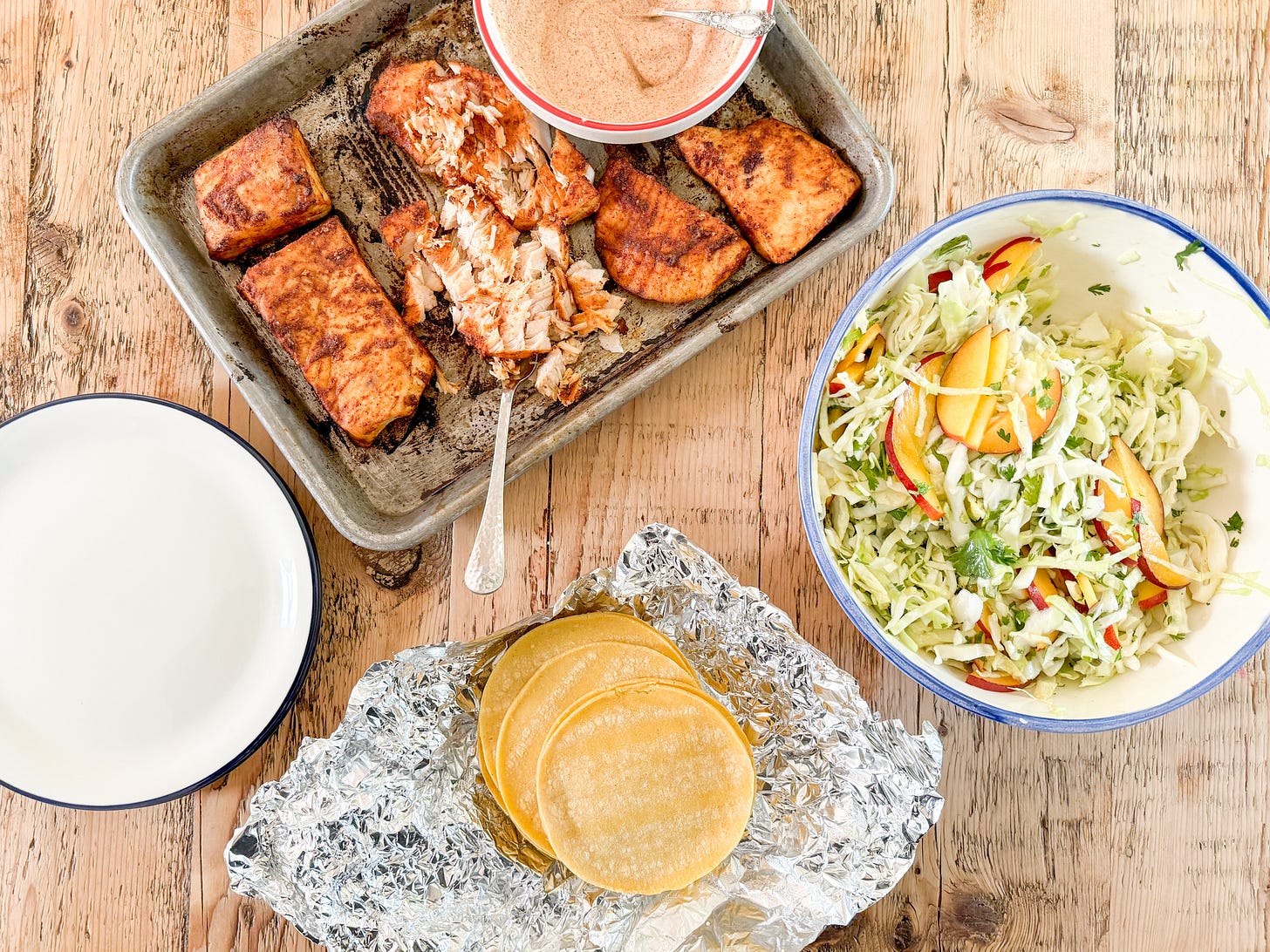 20-minute fish tacos - by Caroline Chambers