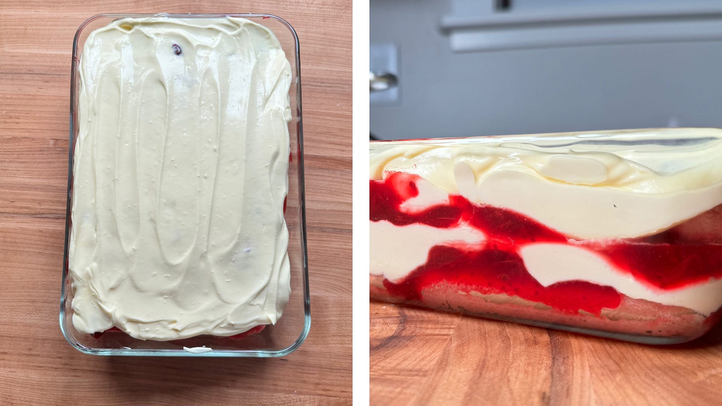 No-Bake Cranberry Tiramisu - by Carolina Gelen - SCRAPS