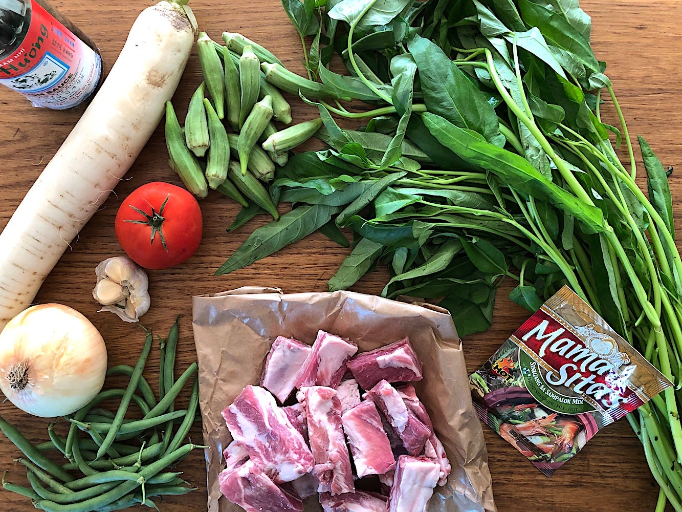 Pork Rib and Vegetable Sinigang - by Georgia Freedman