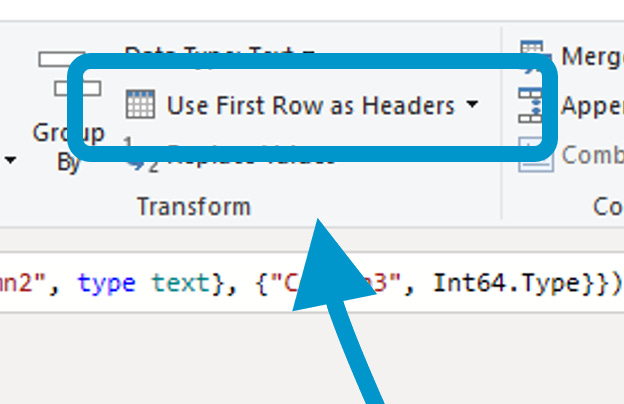 How To Use Power BI - Power Query: Promoting column headers
