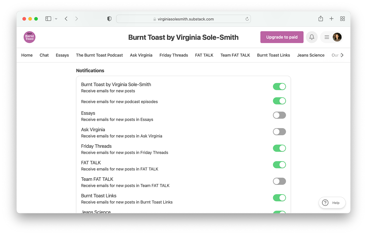 A guide to publication sections - On Substack