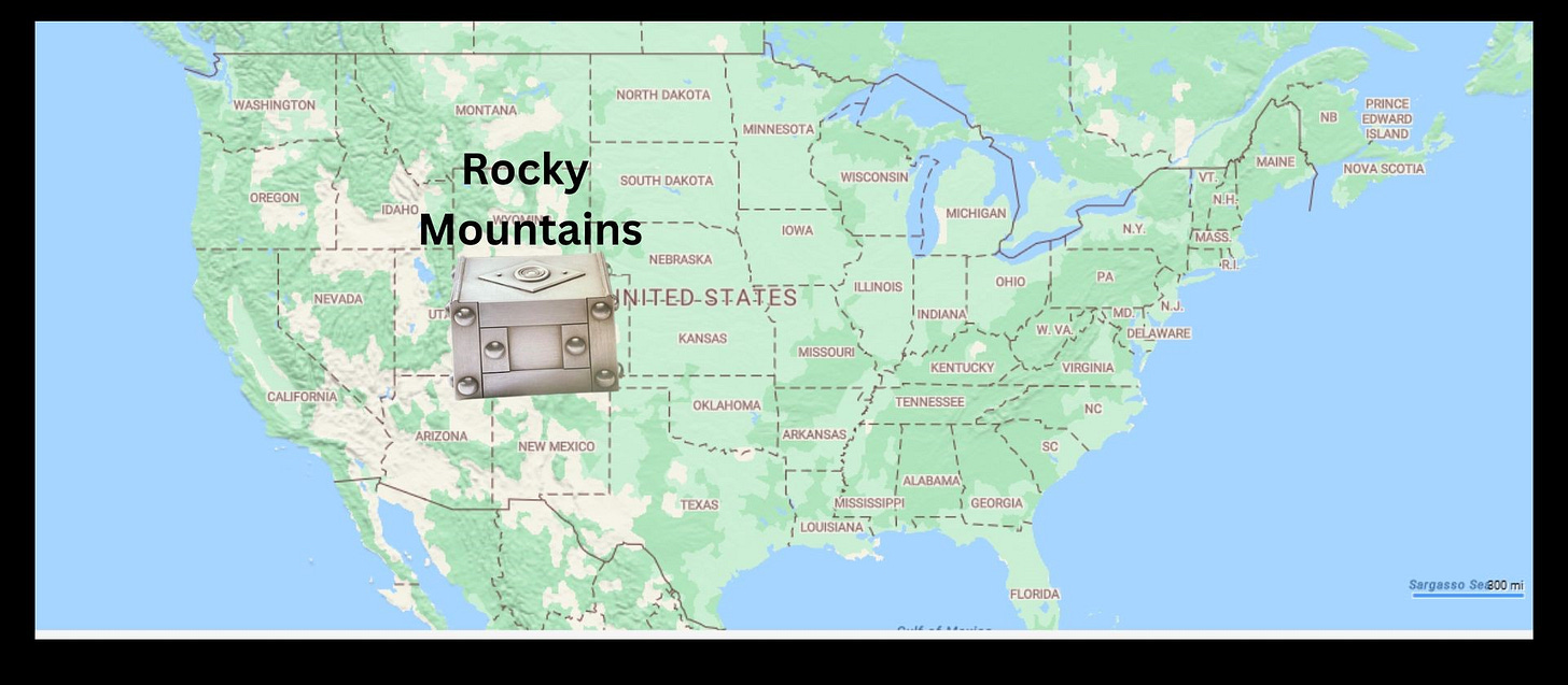 Where are the Treasure Boxes Hidden in There's Treasure Inside?