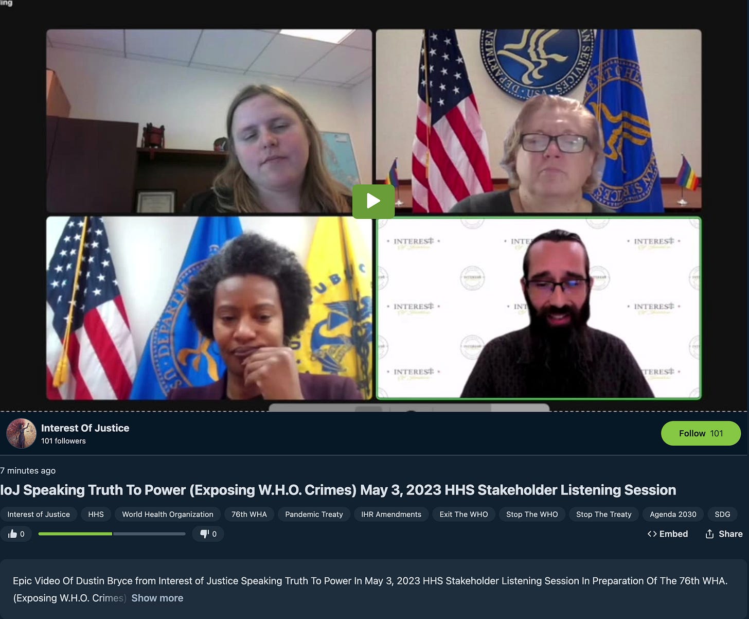 FIXED-Video Of Dustin Bryce Interest of Justice Speaking Truth To Power ...