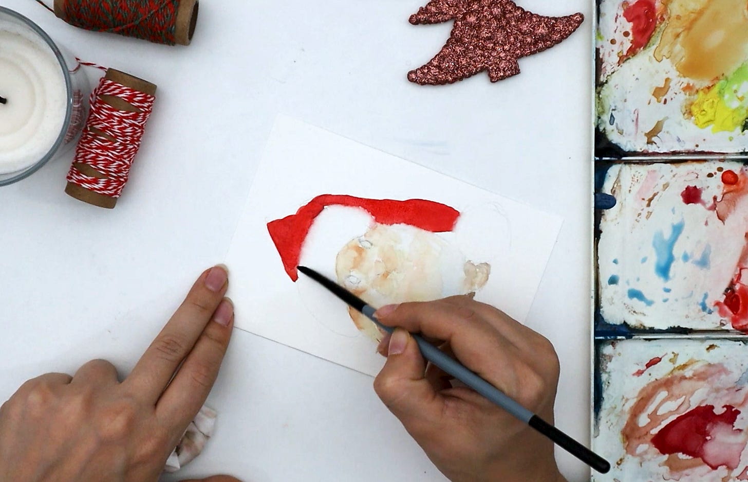 24 watercolor ideas for Christmas - by Yana Shvets