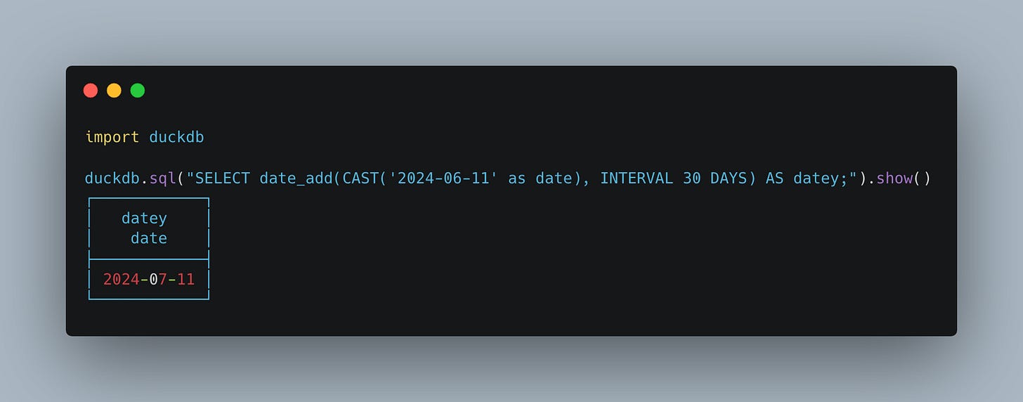 Date and Time Manipulation with DuckDB - by Daniel Beach