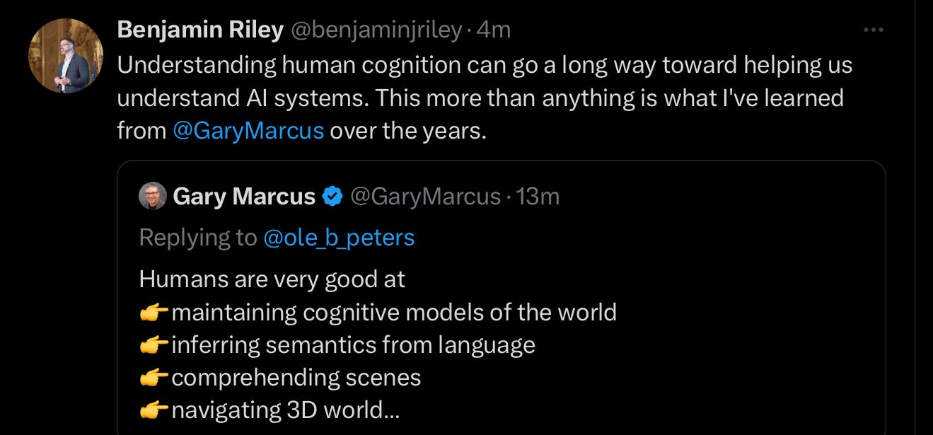 AI versus The Clumsy Human Mind - by Gary Marcus