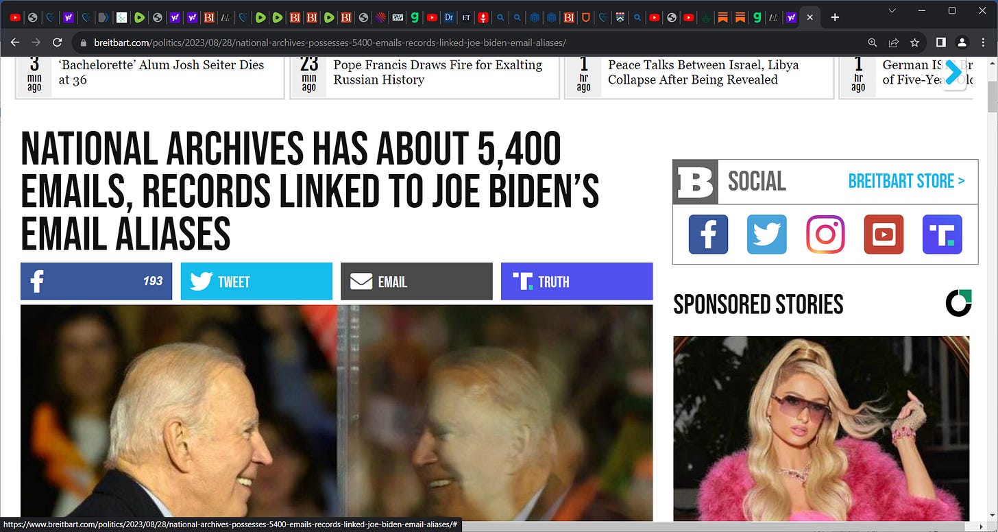 Say it ain't so Joe: National Archives Has 5,000+ Emails; Records ...