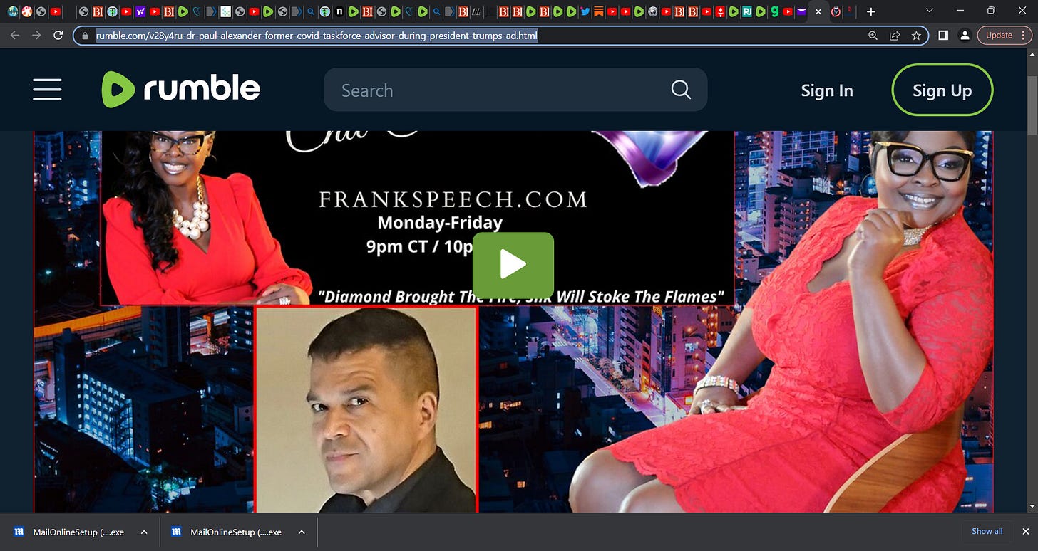 Dr. Paul Alexander, former Covid taskforce Pandemic advisor during ...