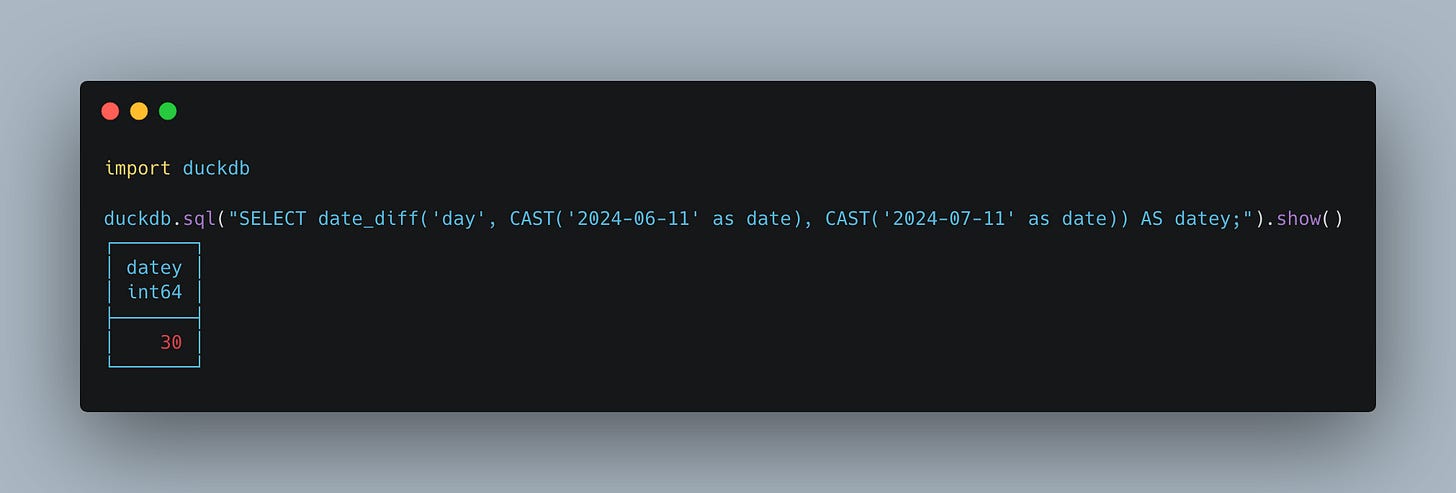 Date and Time Manipulation with DuckDB - by Daniel Beach