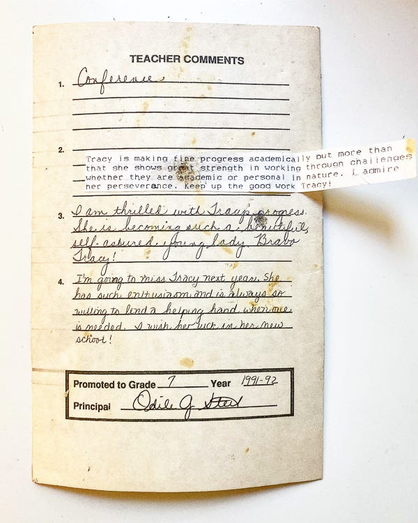 6th Grade Report Card - by Tracy Benjamin