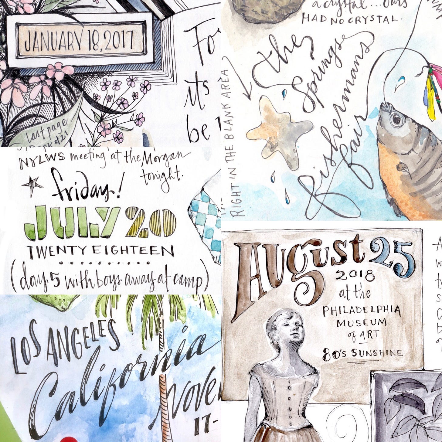 Prompt No. 14: Drawing the Date - by Samantha Dion Baker