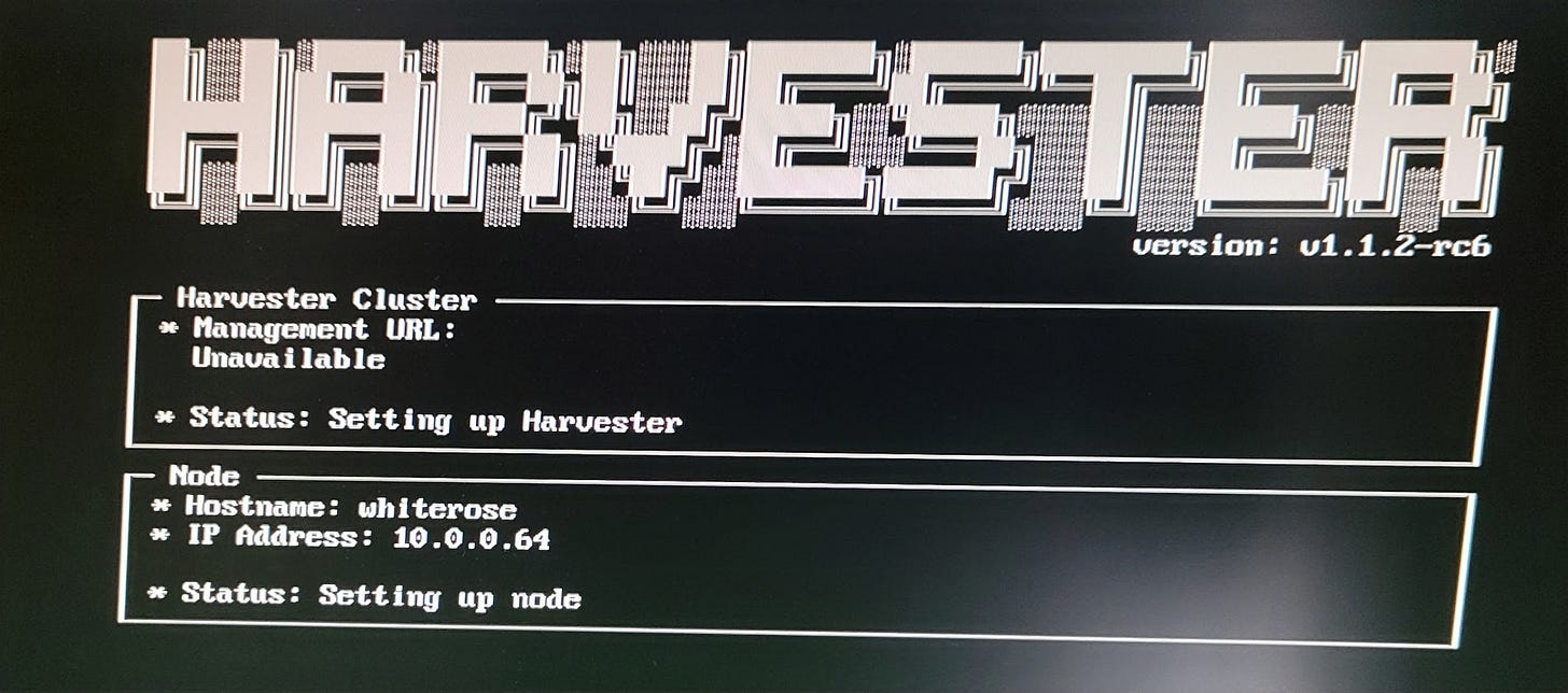 Installing Harvester-v1.1.2 on Bare Metal - jmcglock
