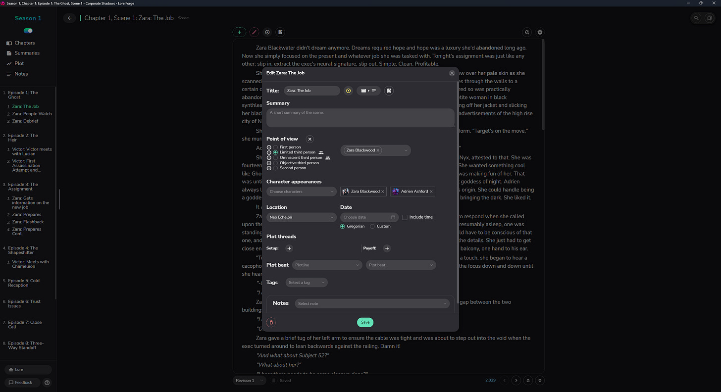 How I Use Lore Forge to Write My Fiction - by J D Lear