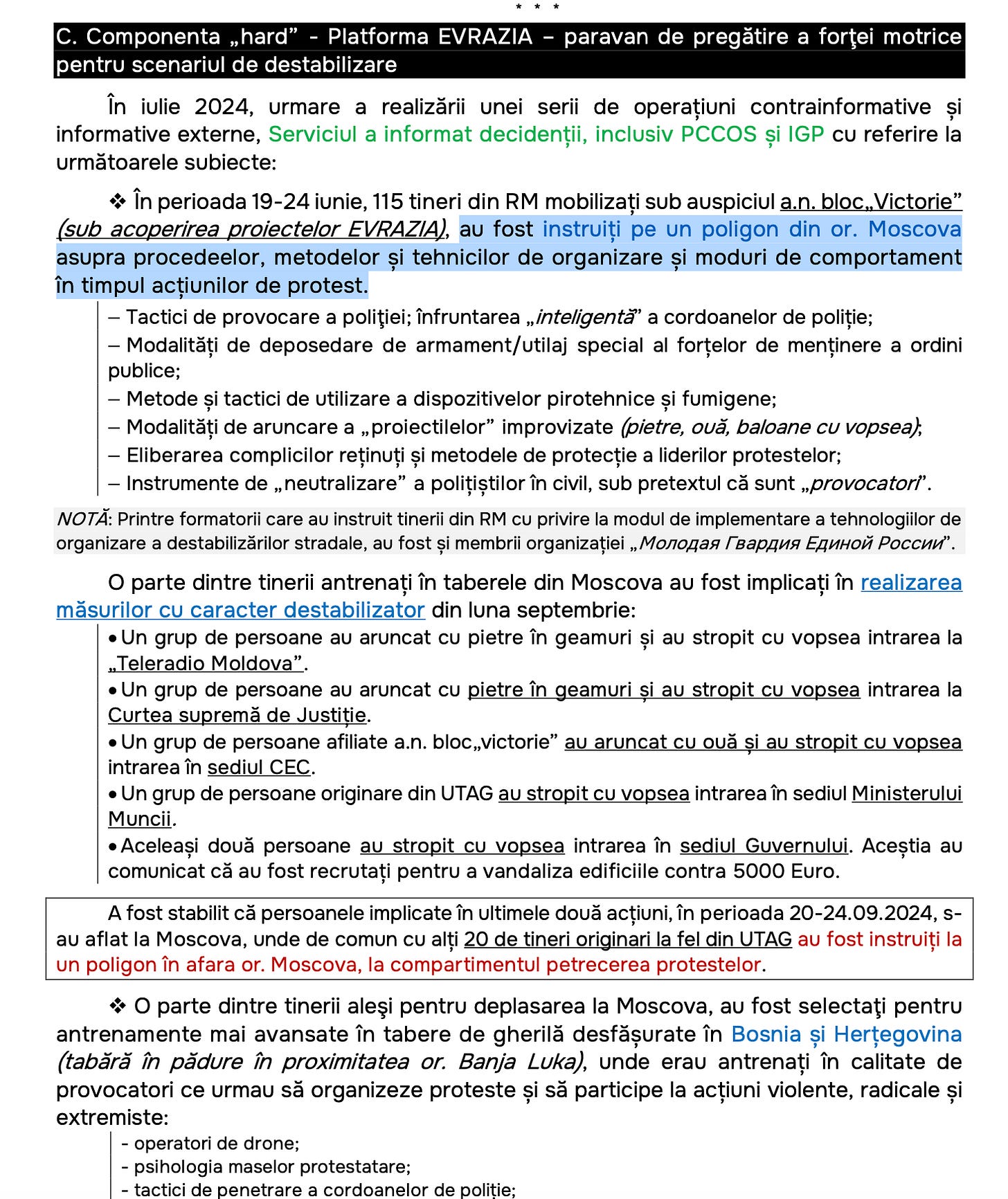 Liviu Alexa: Raportul serviciului secret al Republicii Moldova pe care ...