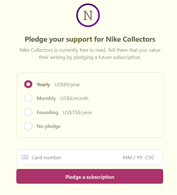 Using Pledges on Substack - Linda's Substack