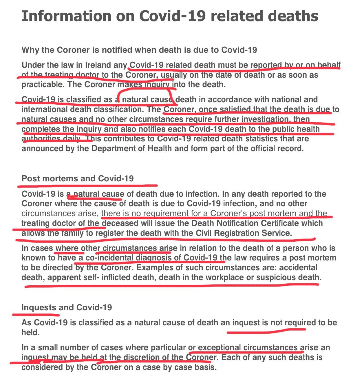 The Number of Sudden Deaths Requiring a Post Mortem Has Gone Through ...