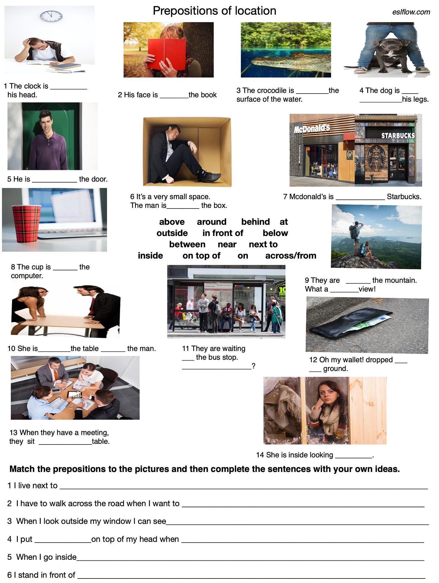 Virtual Reality language exercises - by Peter Snashall