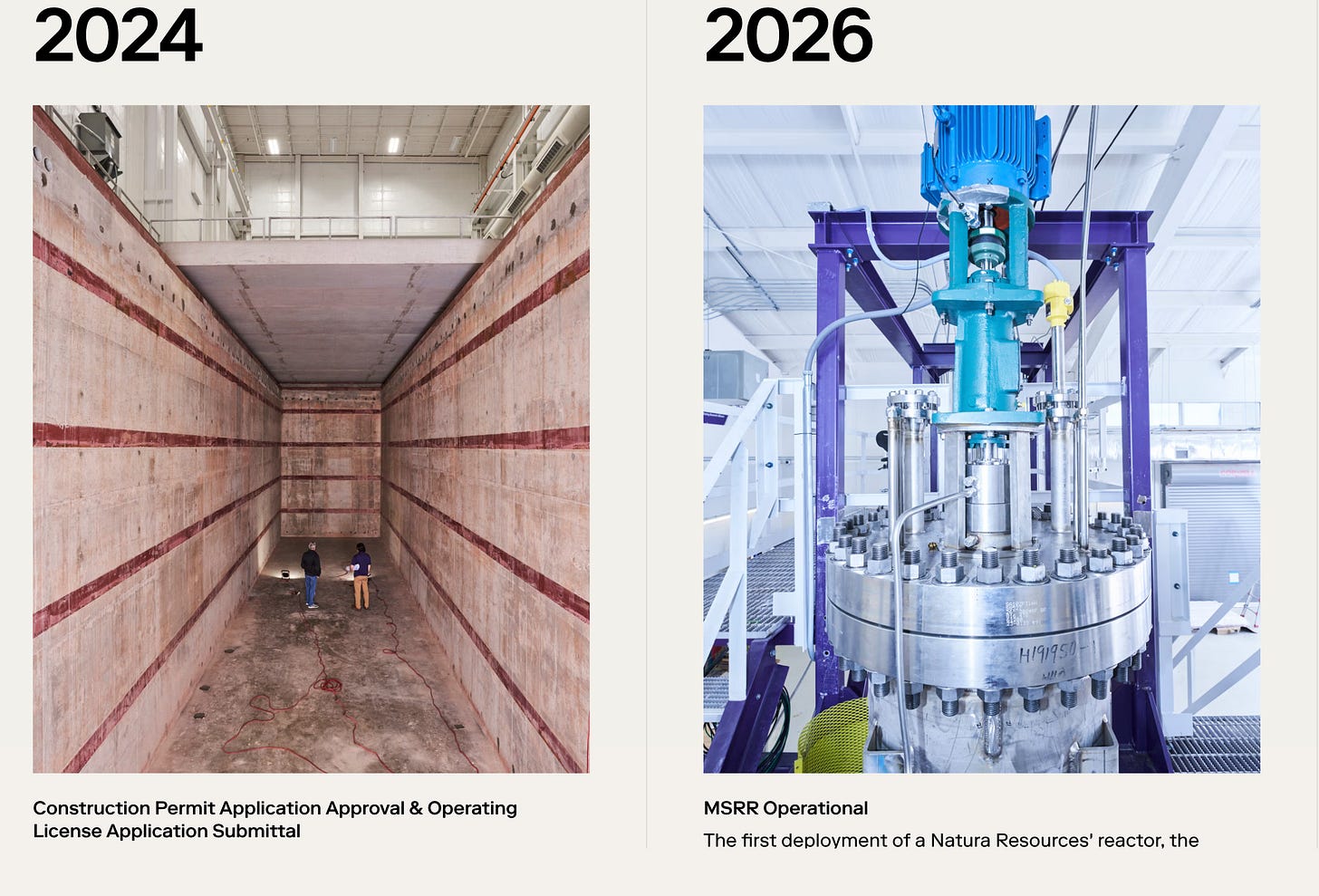 The first SMR, Small Modular Reactor, in the US is under construction ...