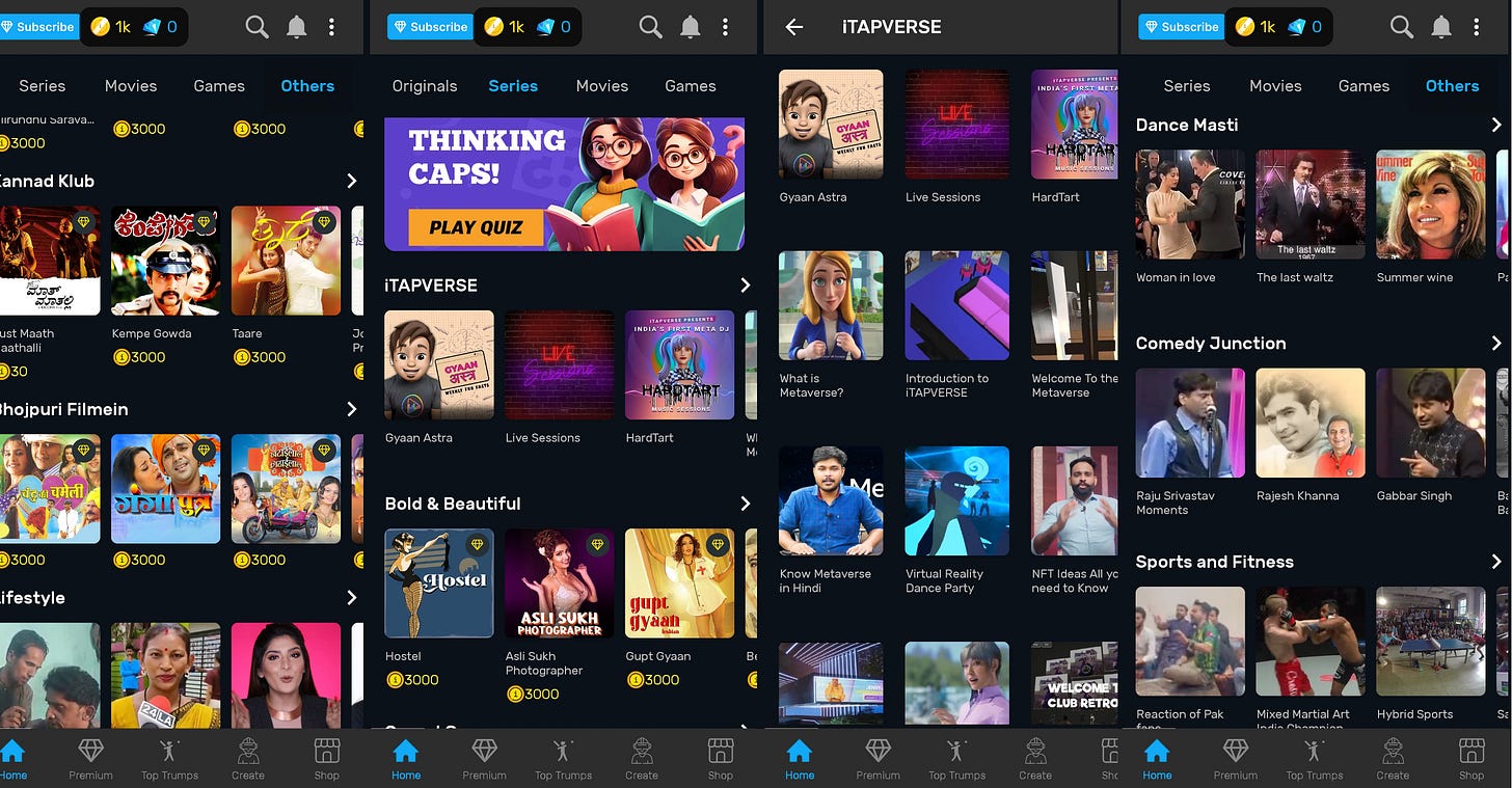 Introducing iTAP - A gamified OTT experience