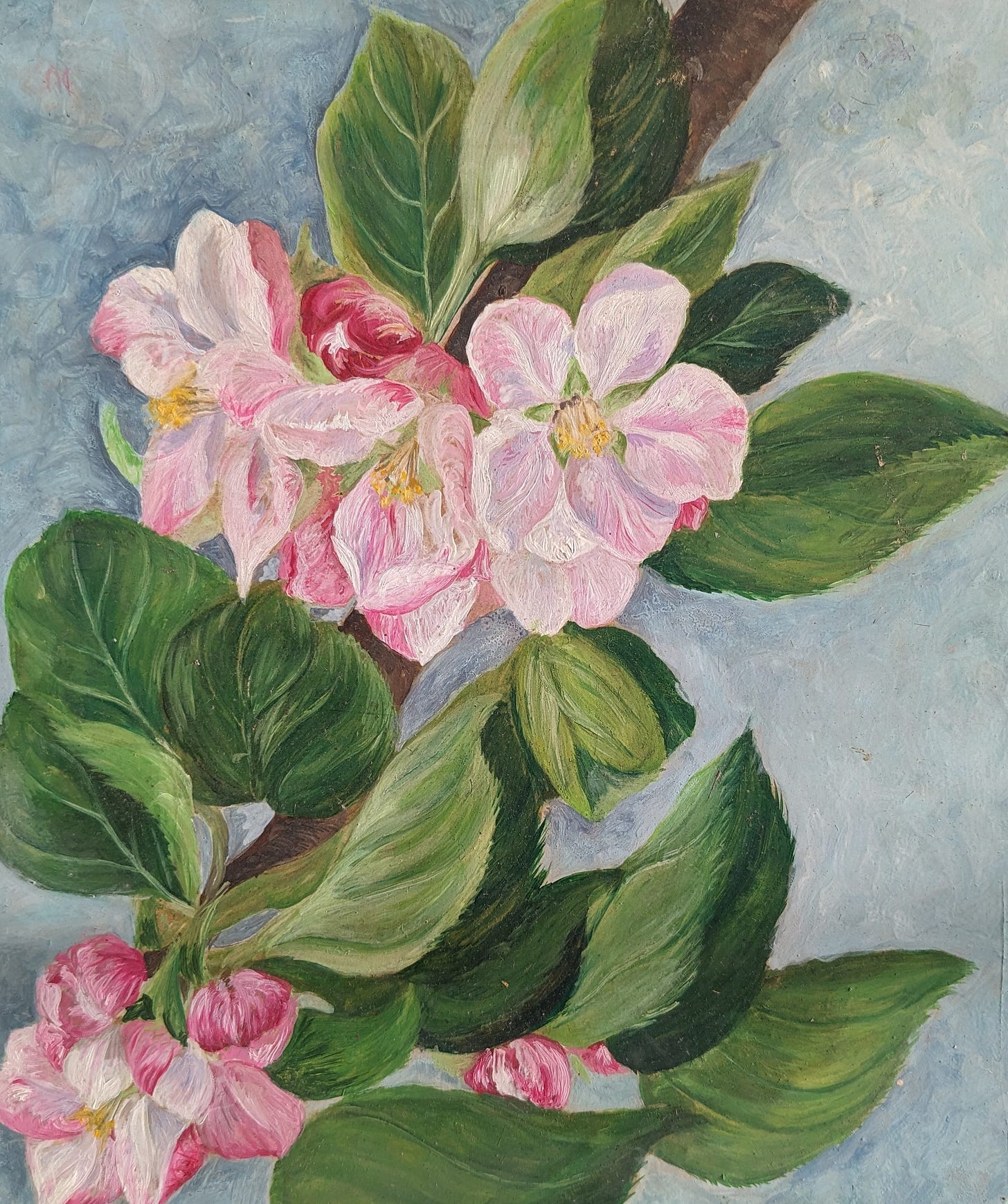 At Apple Blossom Time - by Deborah Vass - Still Sketching