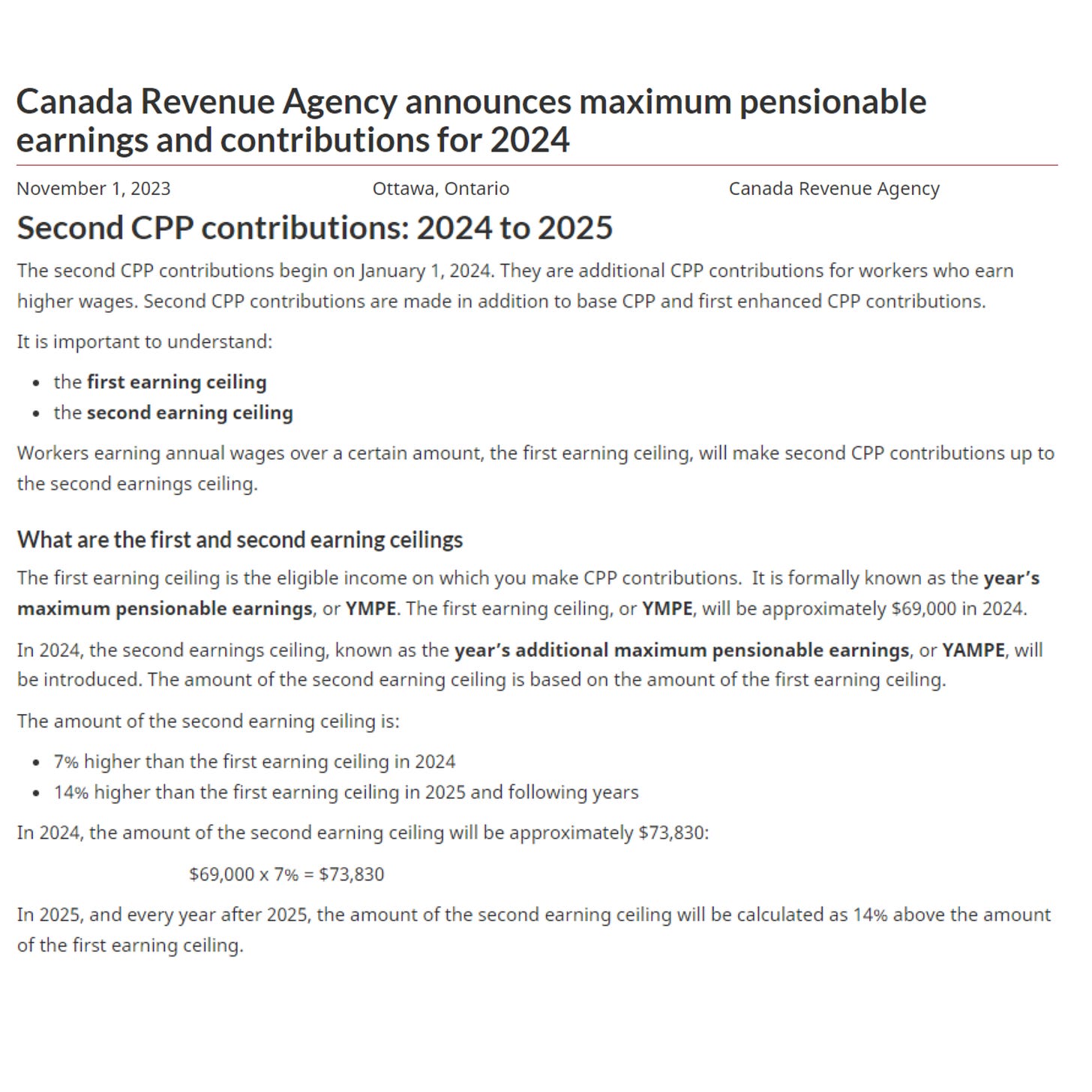 LOOK: On January 1, 2024, the Canadian federal government is set to ...