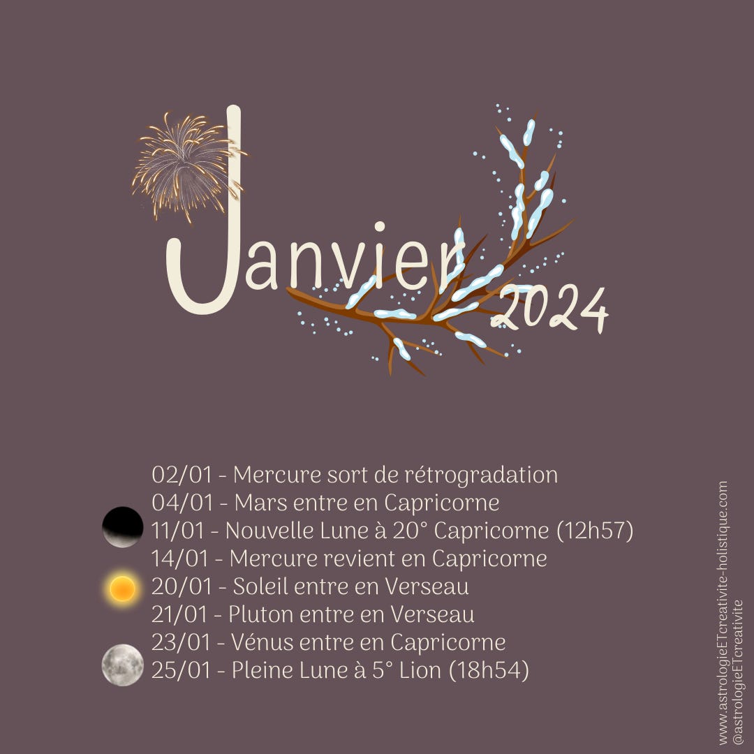 Bonjour janvier ! - Astrologie et Créativité