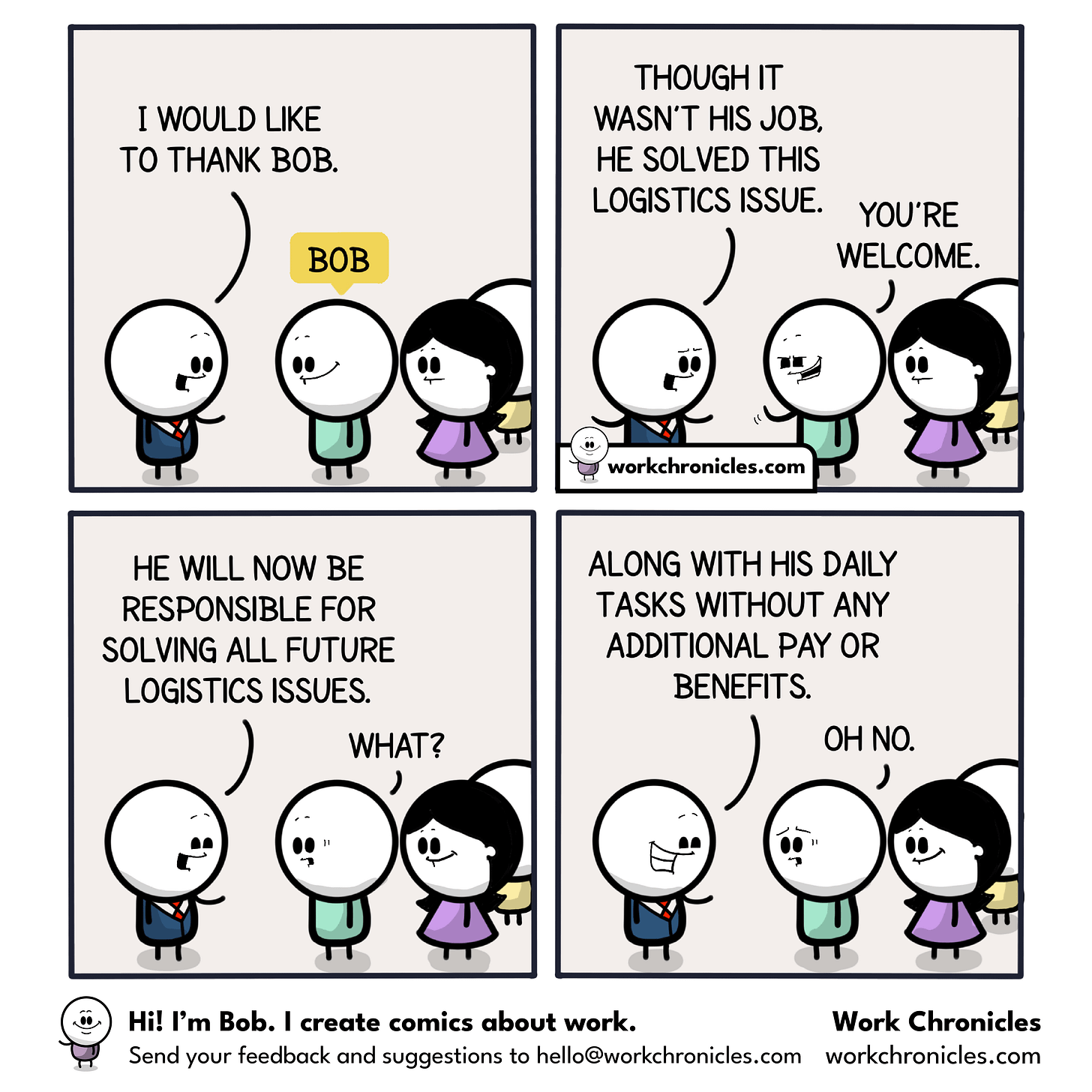 (comic) When you try to help - Work Chronicles