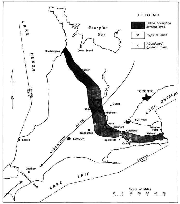 Gypsum Mining in Southern Ontario - by Steve Shikaze