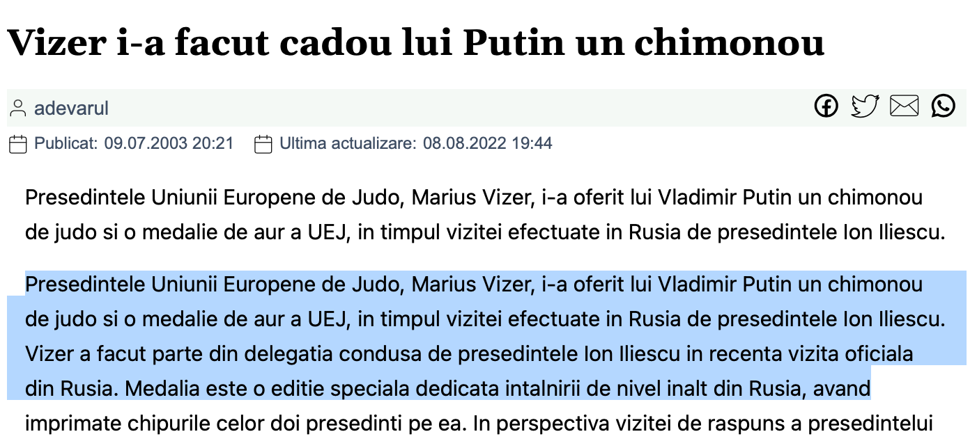 Liviu Alexa șochează: Marius Vizer l-a trădat pe Putin, iar acum e ...