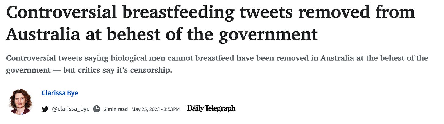 The Australian Government agency policing tweets on breastfeeding