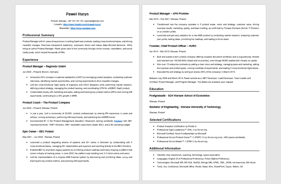 How to ace your Product Manager resume? 12 Tips + Templates
