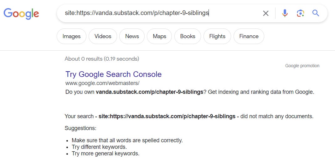 Get your Substack on Google Part 2: Setup Search Console