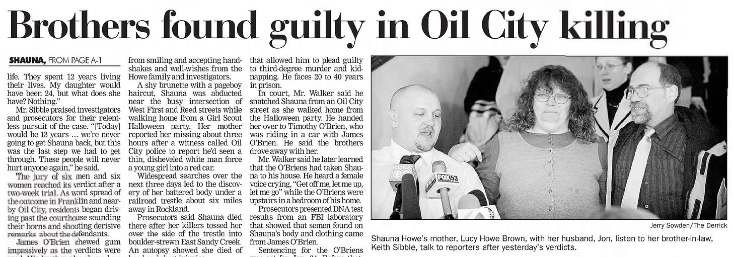 Anguish in Oil City: The Chilling Abduction and Murder of 11-Year-Old ...