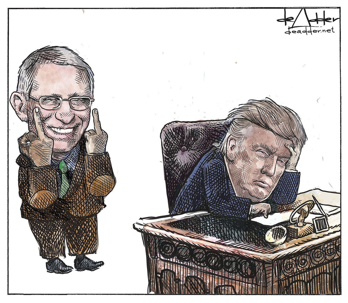 THE deEP STATE : The political artwork of Michael de Adder | Substack