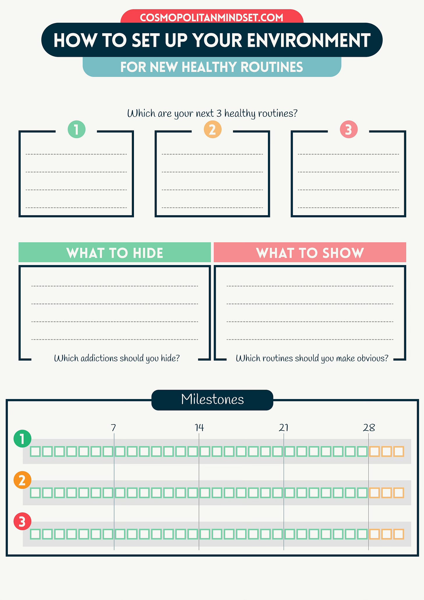How to Set Up Your Environment for New Healthy Routines