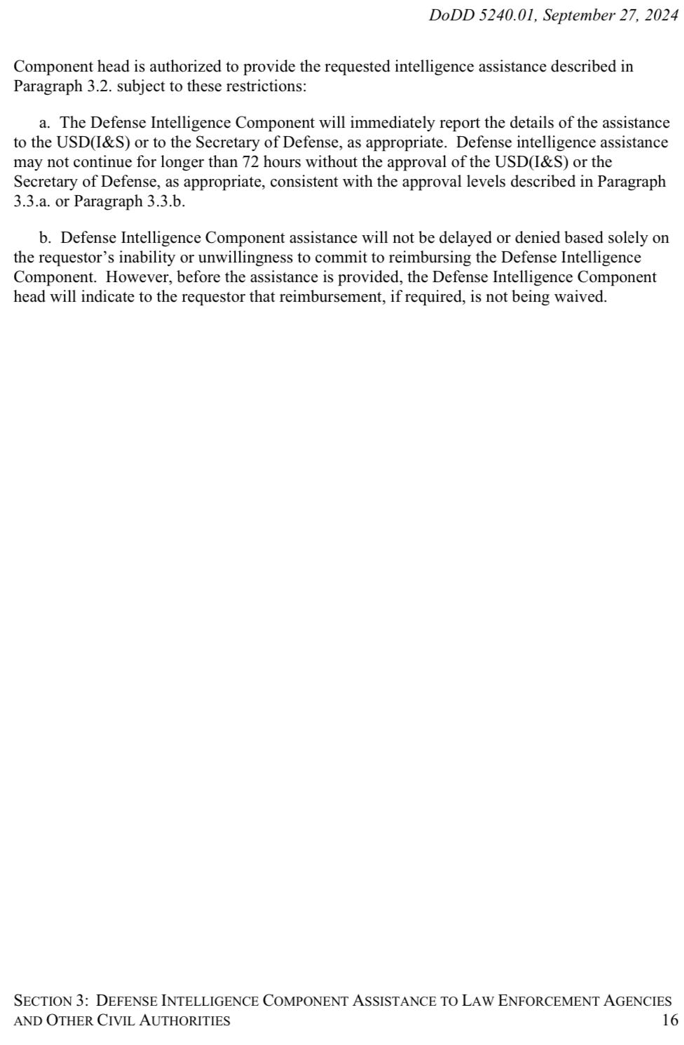 The DoD Quietly Reissues DoD Directive 5240.01, Expanding the Use of ...