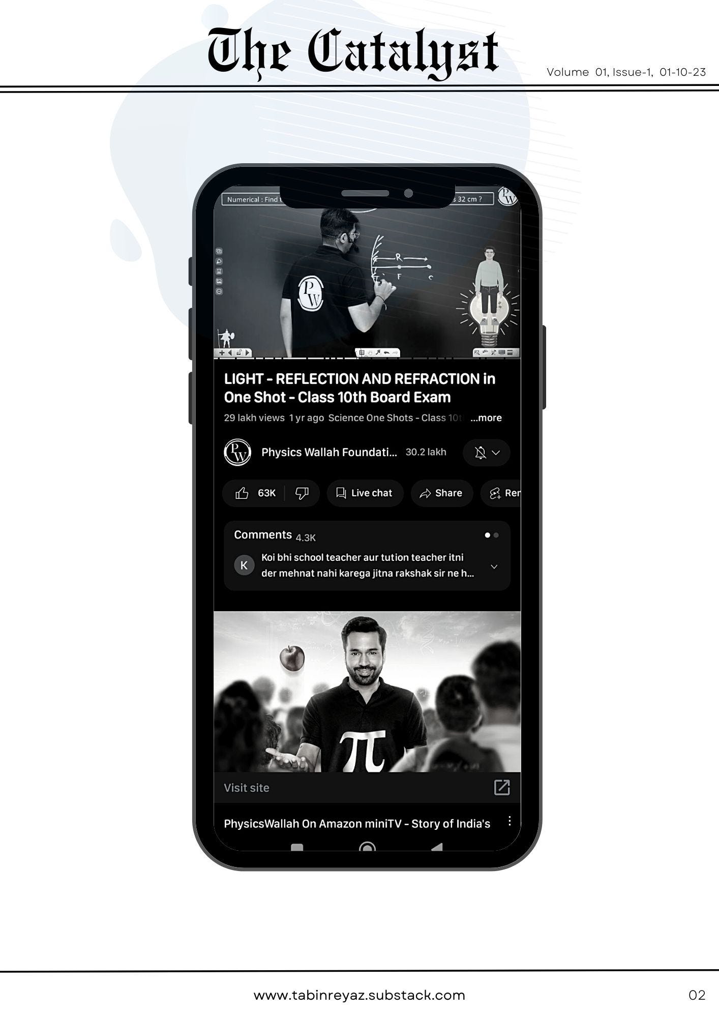 The Physics Prodigy - by Tabin Reyaz - Catalyst