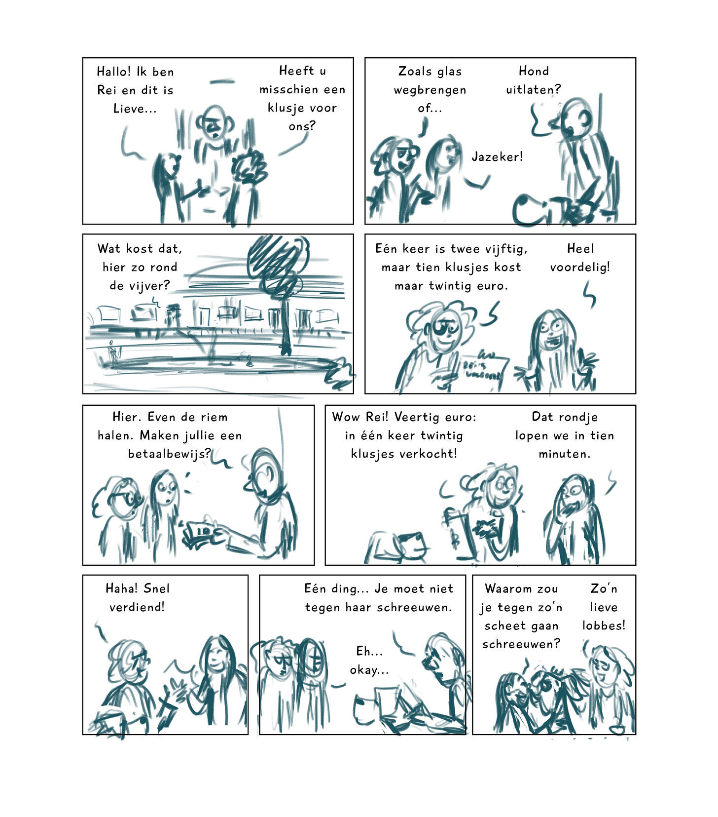 How I draw a comic strip - Betje’s Comics