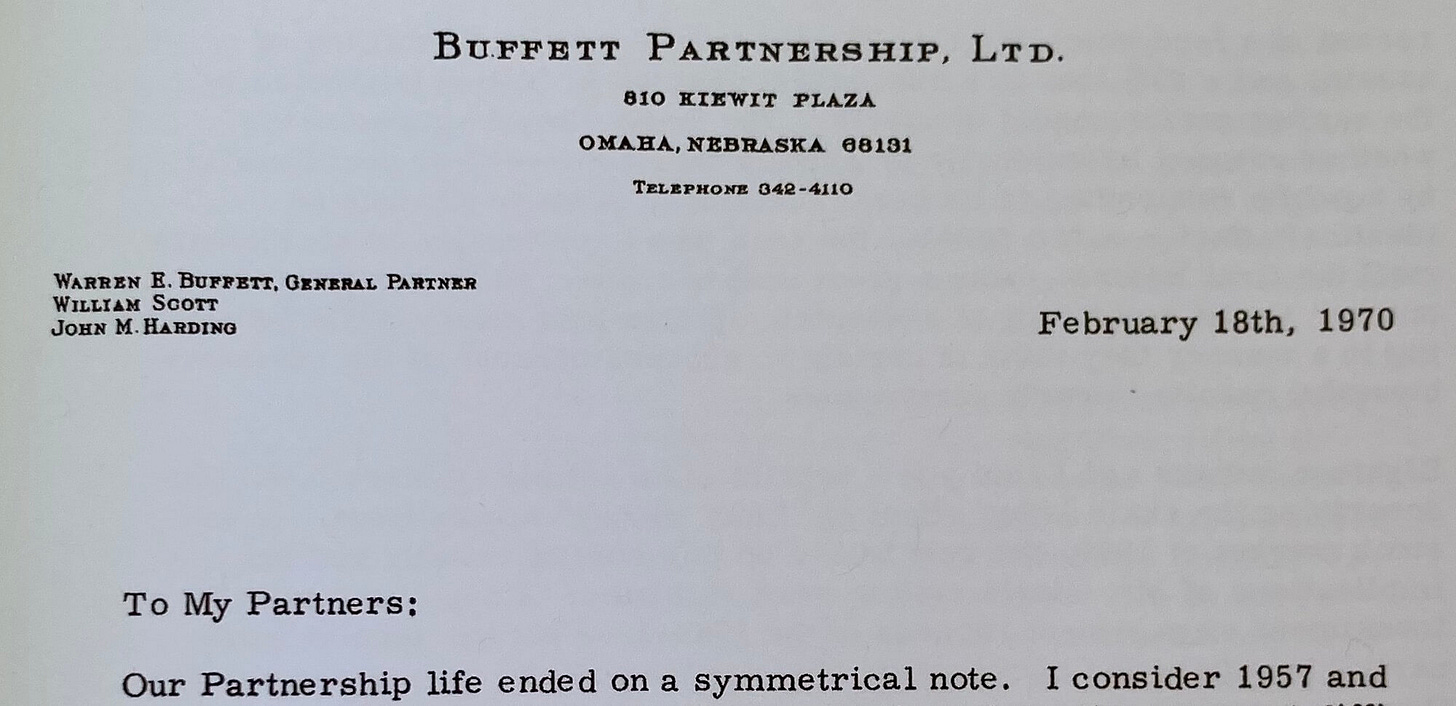 Warren Buffett's 1969 Annual Letter — Yes, It Actually Exists