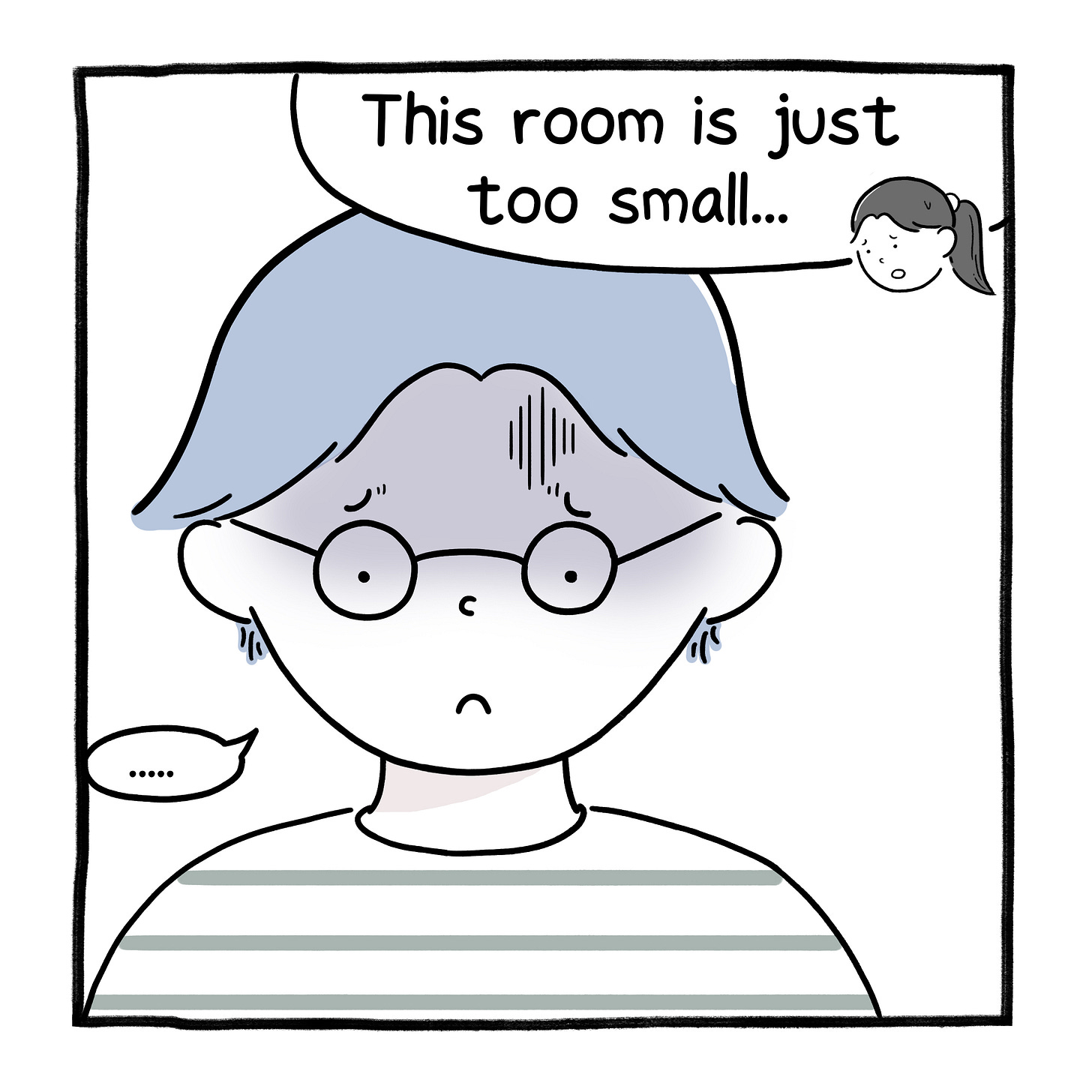 Slice of life comedy webcomic and webtoon Anxious Tall Girl