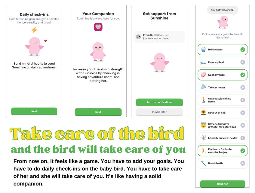 The self-care bird app I can't stop talking about