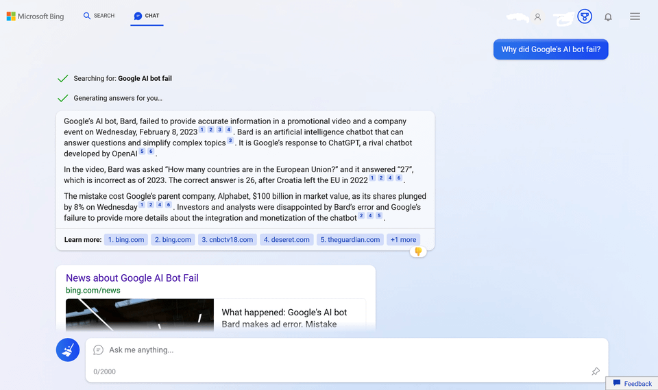 Bing AI Can't Be Trusted - by Dmitri Brereton - DKB Blog