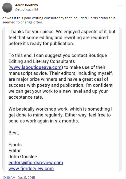 Showcase Magazine, Ephemera, C & R Press, Steel Toe Books, Fjords ...