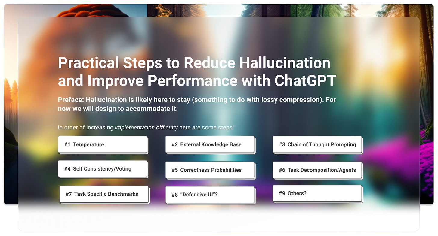 Practical Steps to Reduce Hallucination and Improve Performance of Systems Built with Large ...