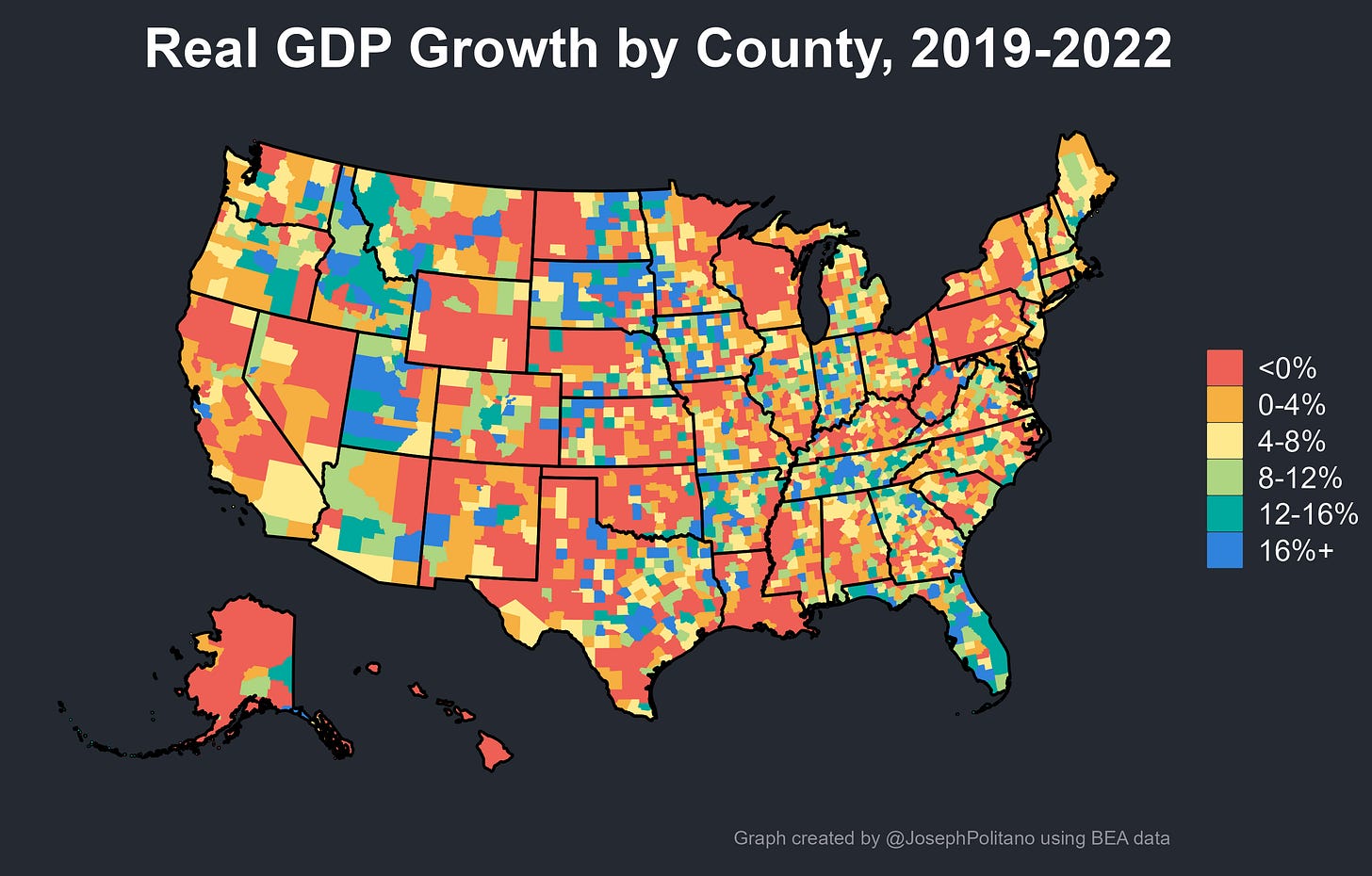 The New Geography of American Growth - by Joseph Politano
