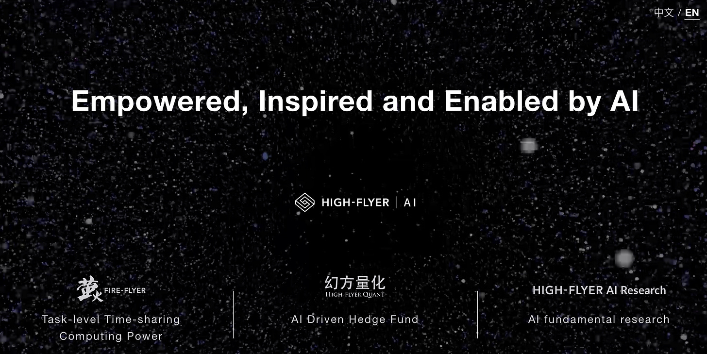 CEO of DeepSeek's parent, High-Flyer Quant, spoke in 2020