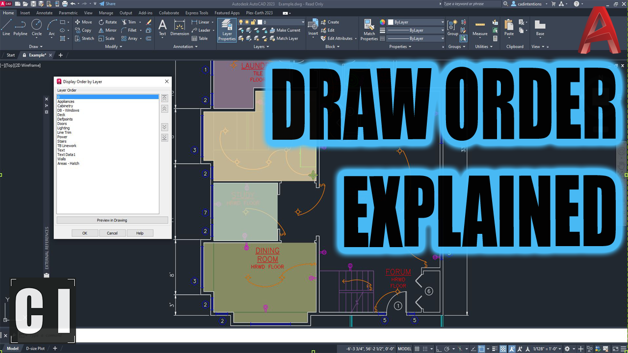 AutoCAD Draw Order By Layer!? - by Brandon